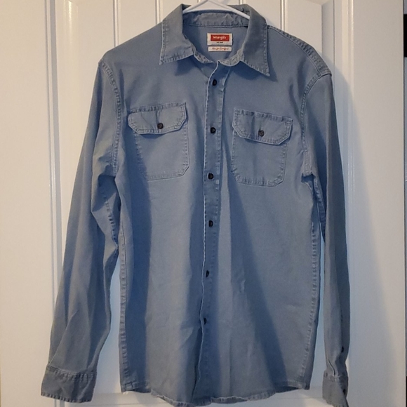 Wrangler | Shirts | Wrangler Jean Buttonup | Poshmark